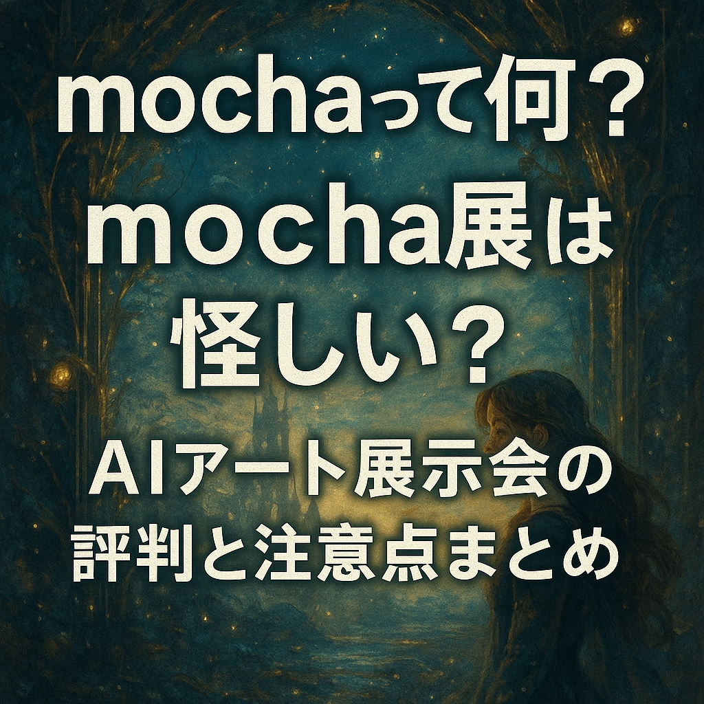 mochaって何？mocha展は怪しい？AIアート展示会の評判と注意点まとめ | さったま blog
